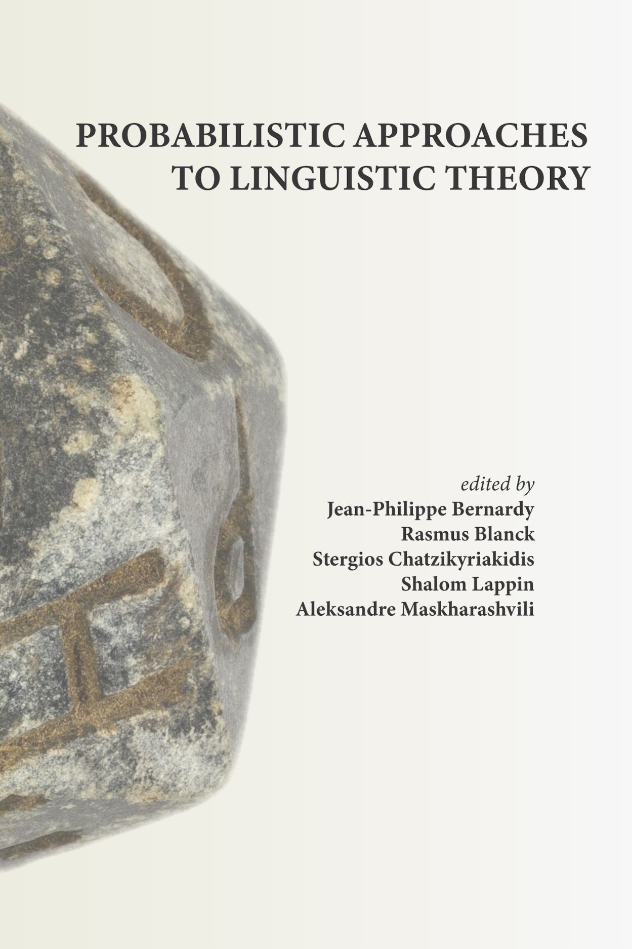 Probabilistic Approaches to Linguistic Theory, Bernardy, Blanck ...