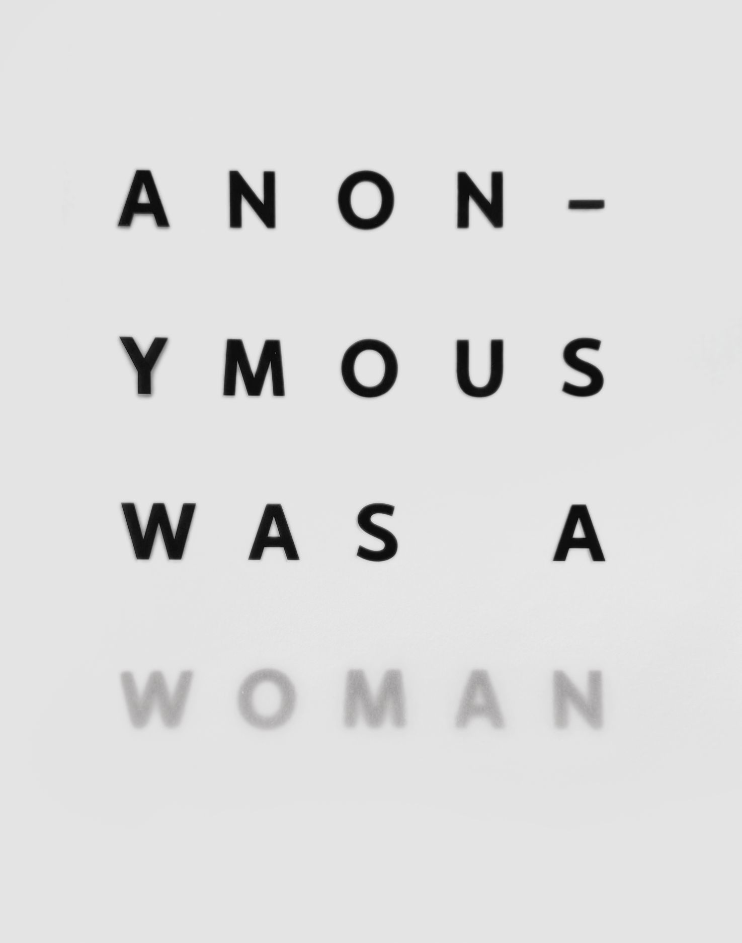 Anonymous Was A Woman: The First 25 Years, Princenthal, Sretenovic, Oliver